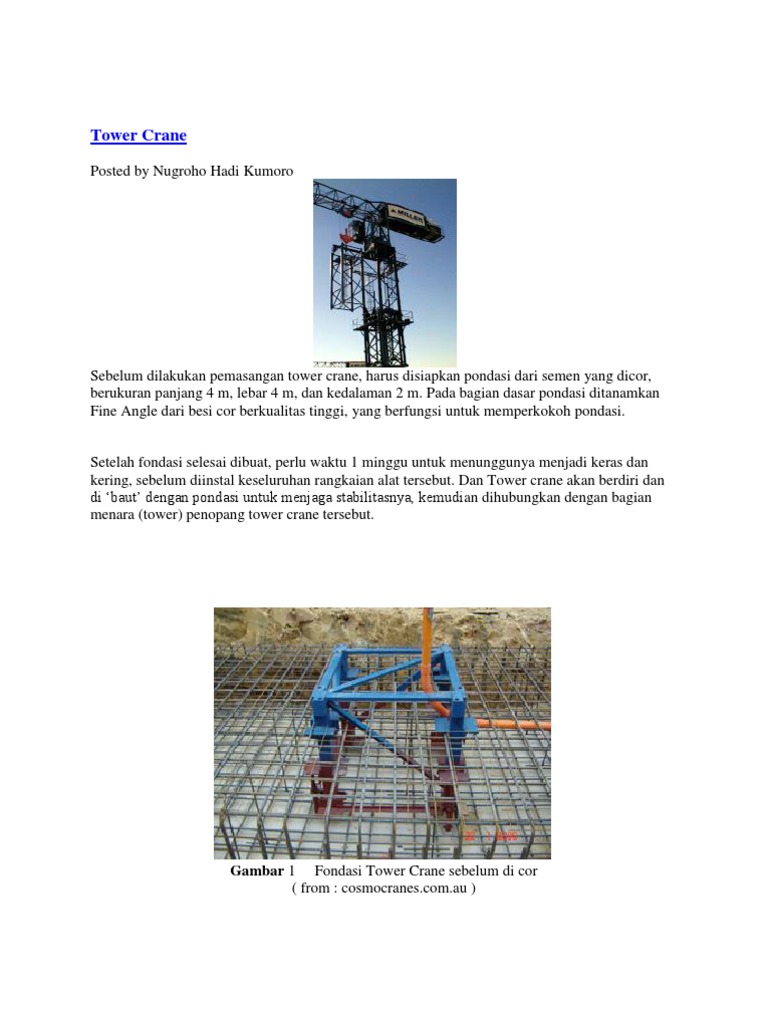 Tower Crane | PDF