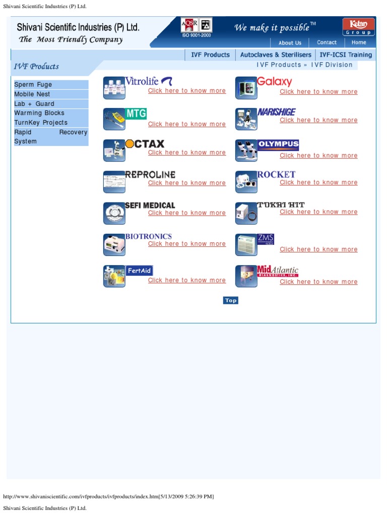 Ivf Lab Equipments Supplier | PDF | In Vitro Fertilisation | Centrifuge