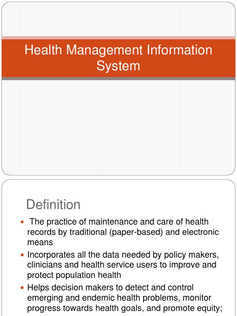 HMIS | Health Care | Public Health