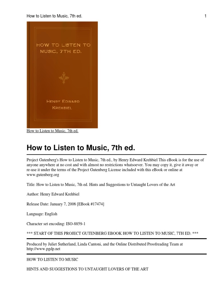How To Listen To Music, 7th Ed. | PDF | Harmony | Orchestras