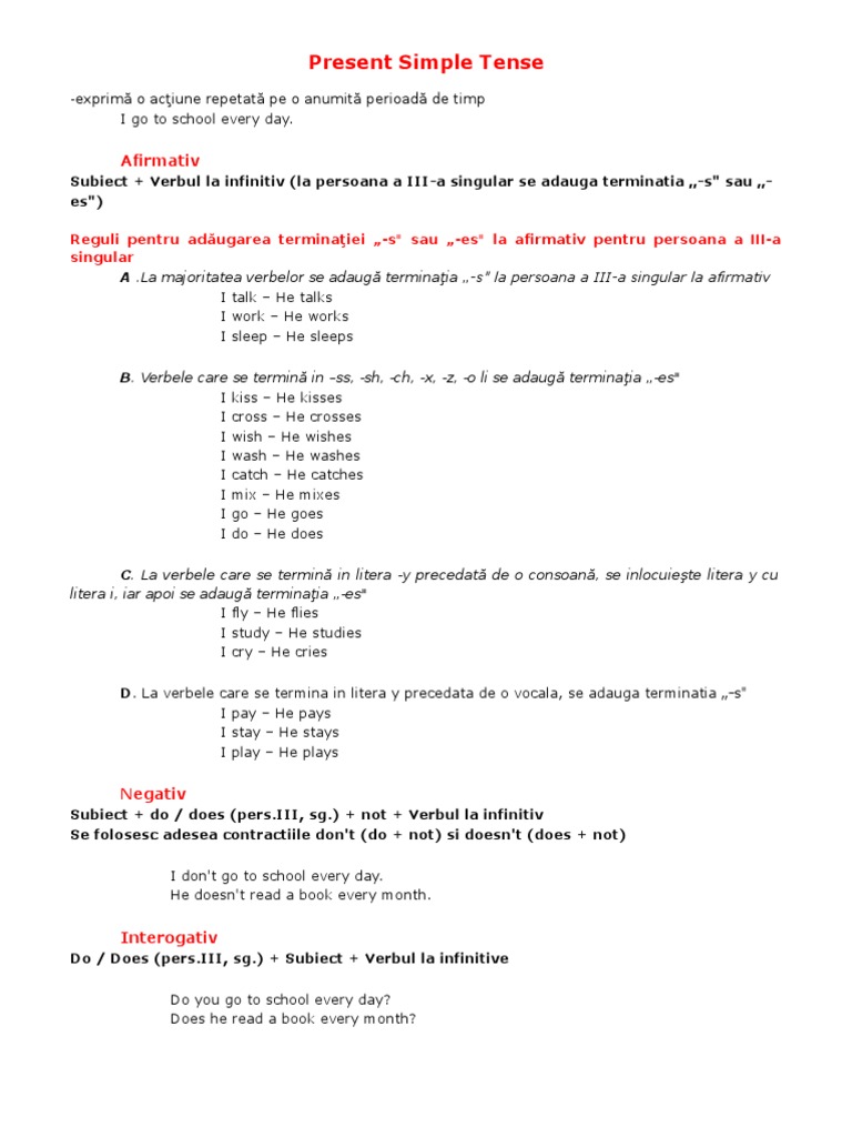 Present Simple and Present Continuous | PDF | Syntactic Relationships | Rules