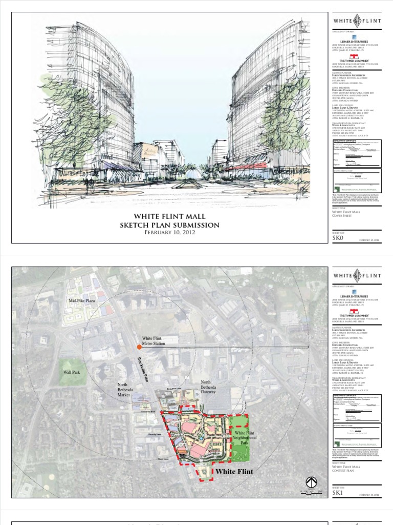 White Flint Mall 120210 Sketch Plan Submission | PDF