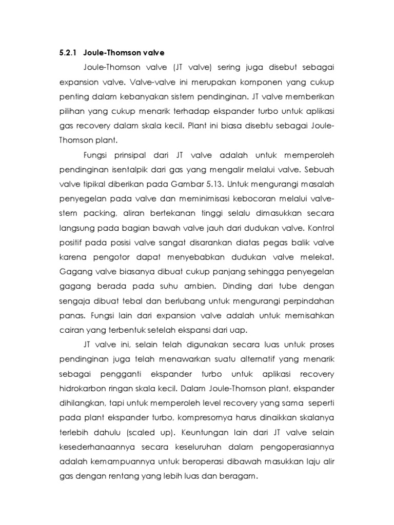 Joule Thomson Valve | PDF