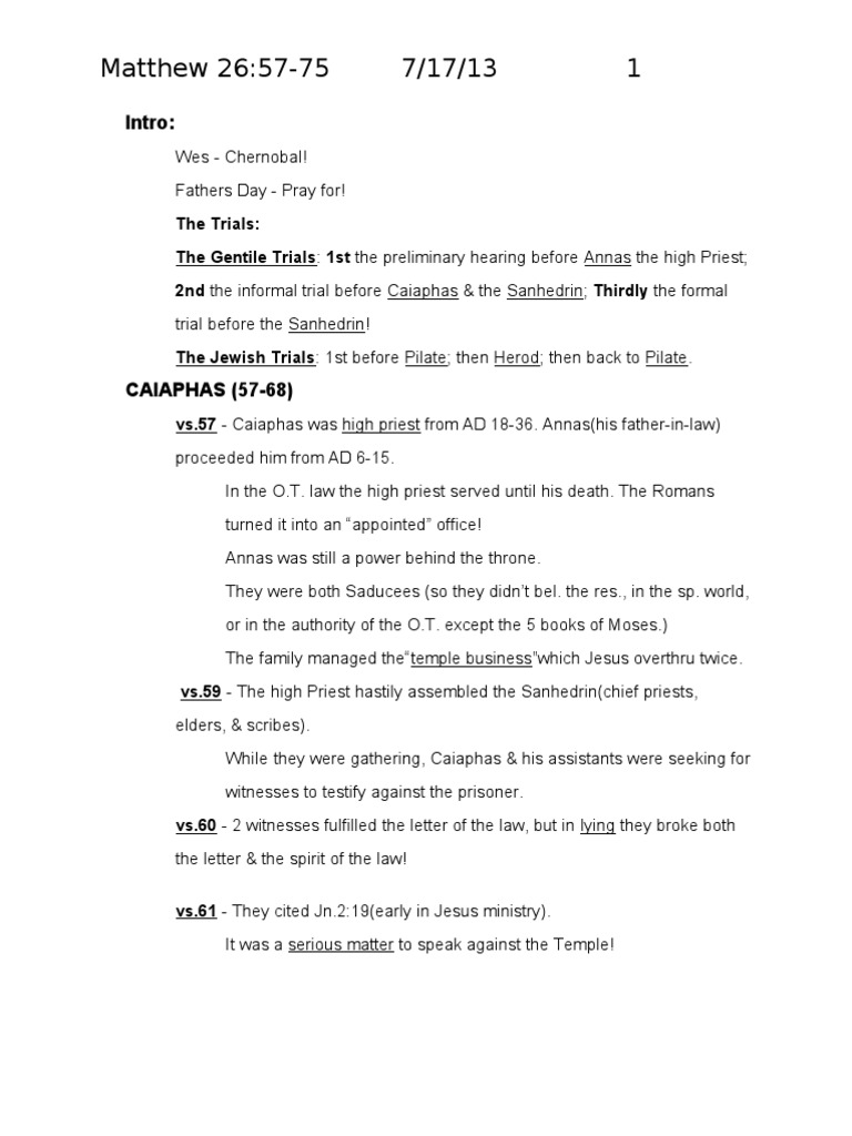 The Trials of Jesus: Before Caiaphas, Pilate, and Herod and Peter's ...