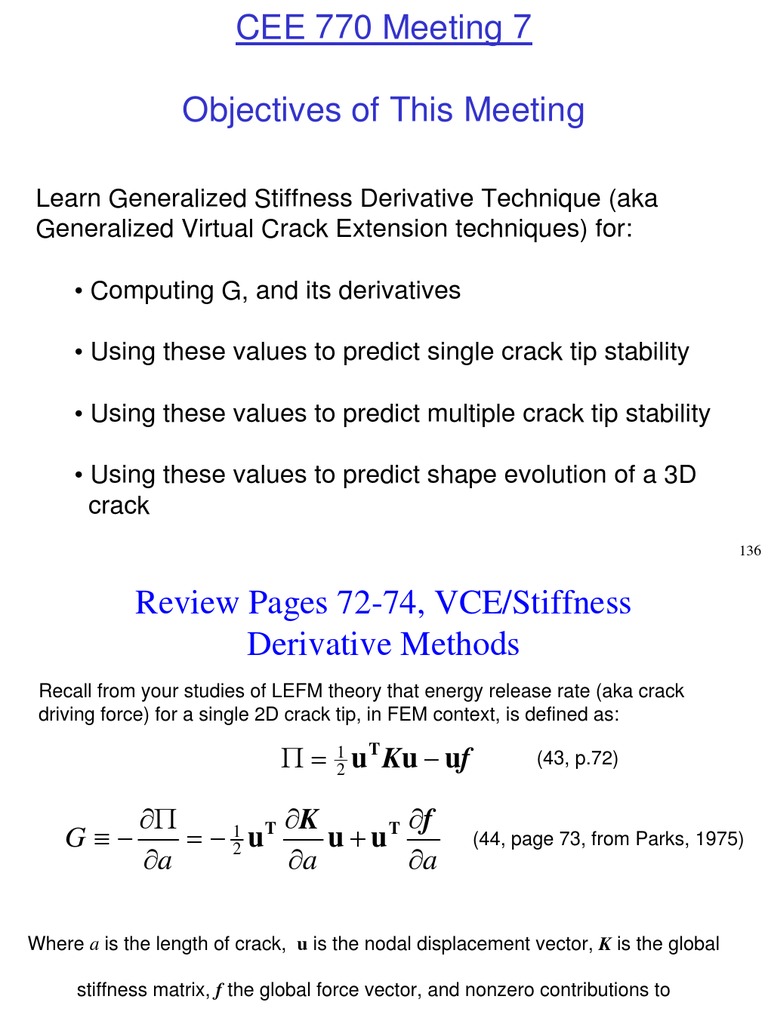 Lecture 7 Energy Release Rate | PDF | Fracture | Fracture Mechanics
