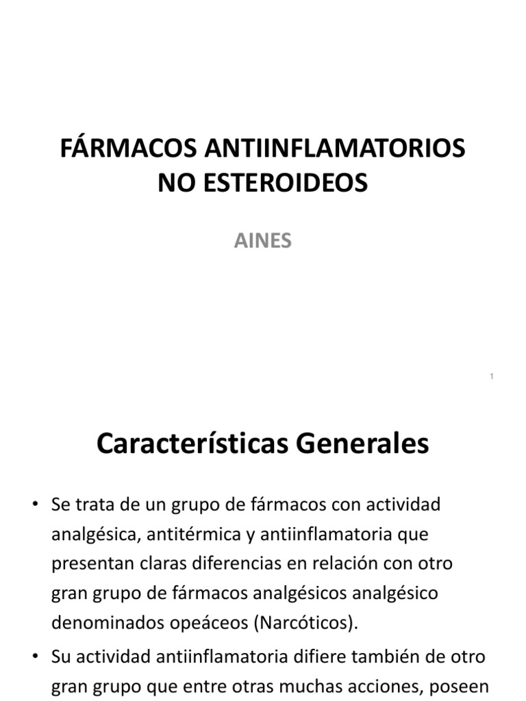 Fármacos Antiinflamatorios No Esteroideos | PDF | Droga anti-inflamatoria libre de esteroides ...