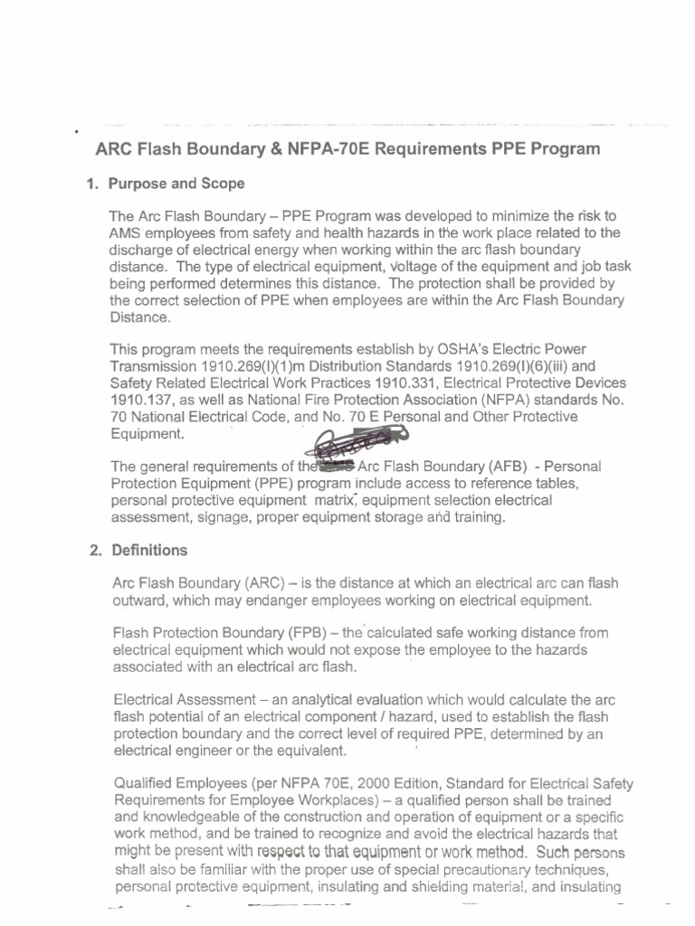 ARC Flash Boundary & NFPA | Download Free PDF | Fuse (Electrical ...