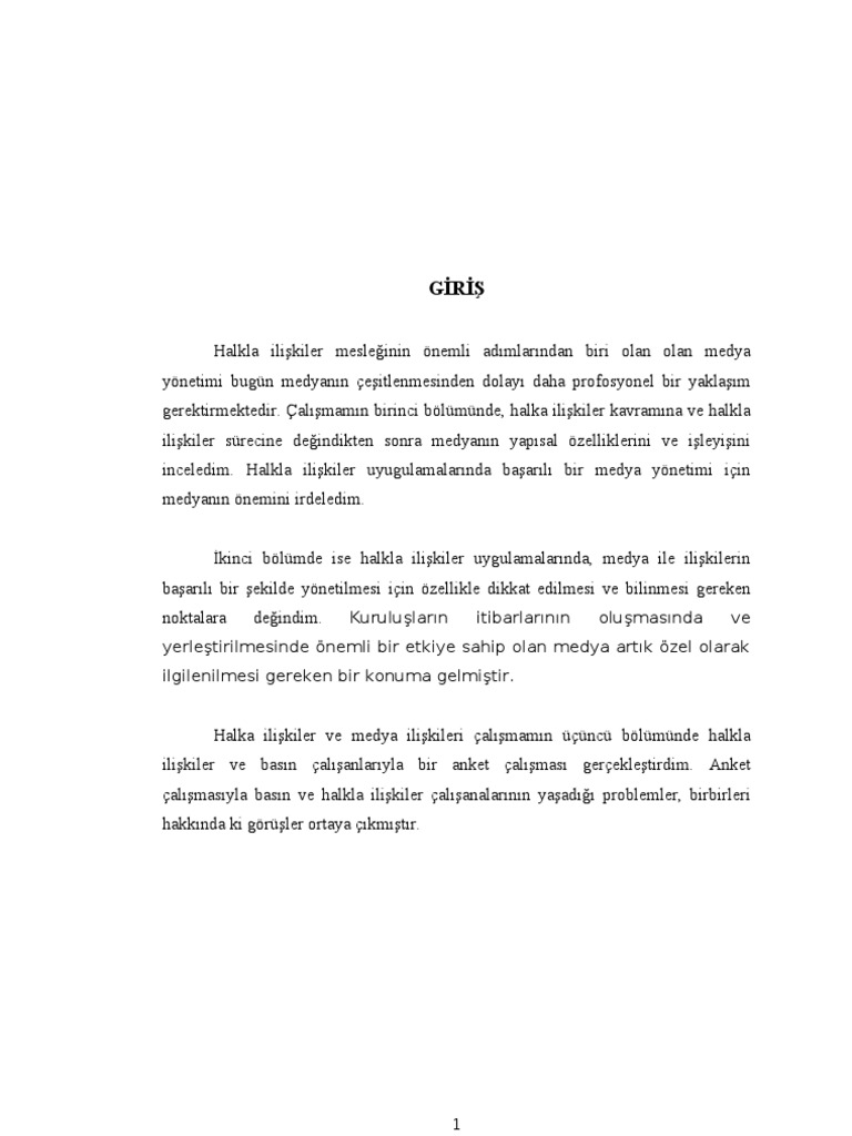 Halkla Iliskiler Ve Medya Iliskileri | PDF Halkla Iliskiler Ve Medya Iliskileri | PDF