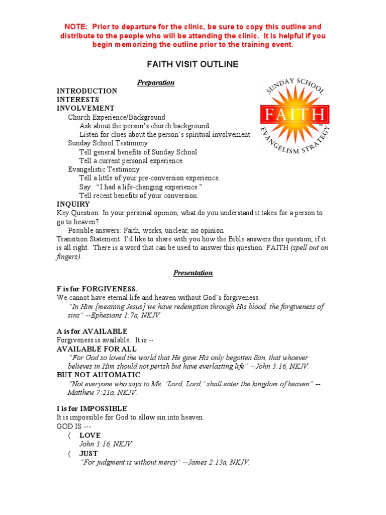 Faith Outline | Eternal Life (Christianity) | Sin