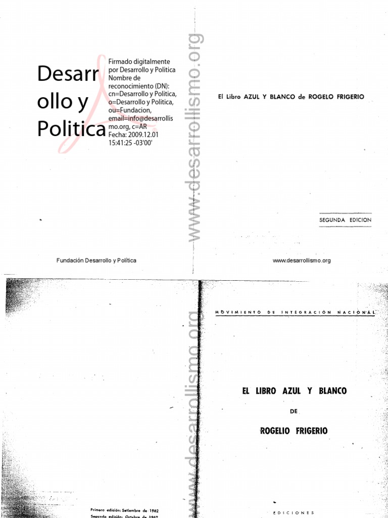 El Libro Azul y Blanco | PDF | Nación | Democracia