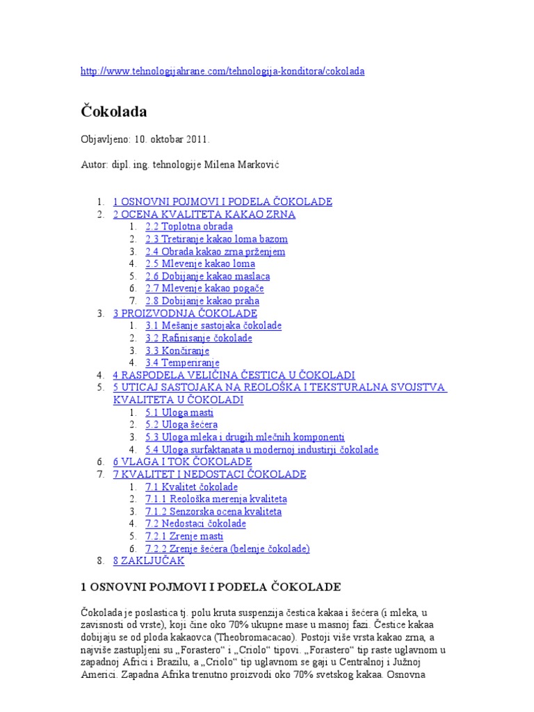 Konditorski Proizvodi | PDF