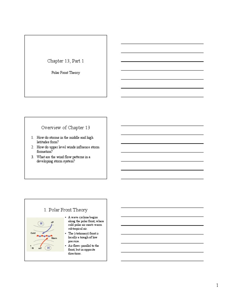 Polar Front Theory Pdf Cyclone Storms