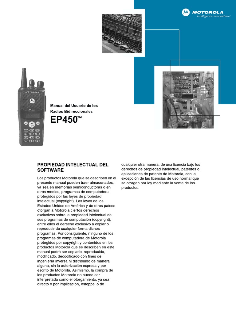 Manual Ep450 Pantalla | PDF | Propiedad intelectual | Batería ...