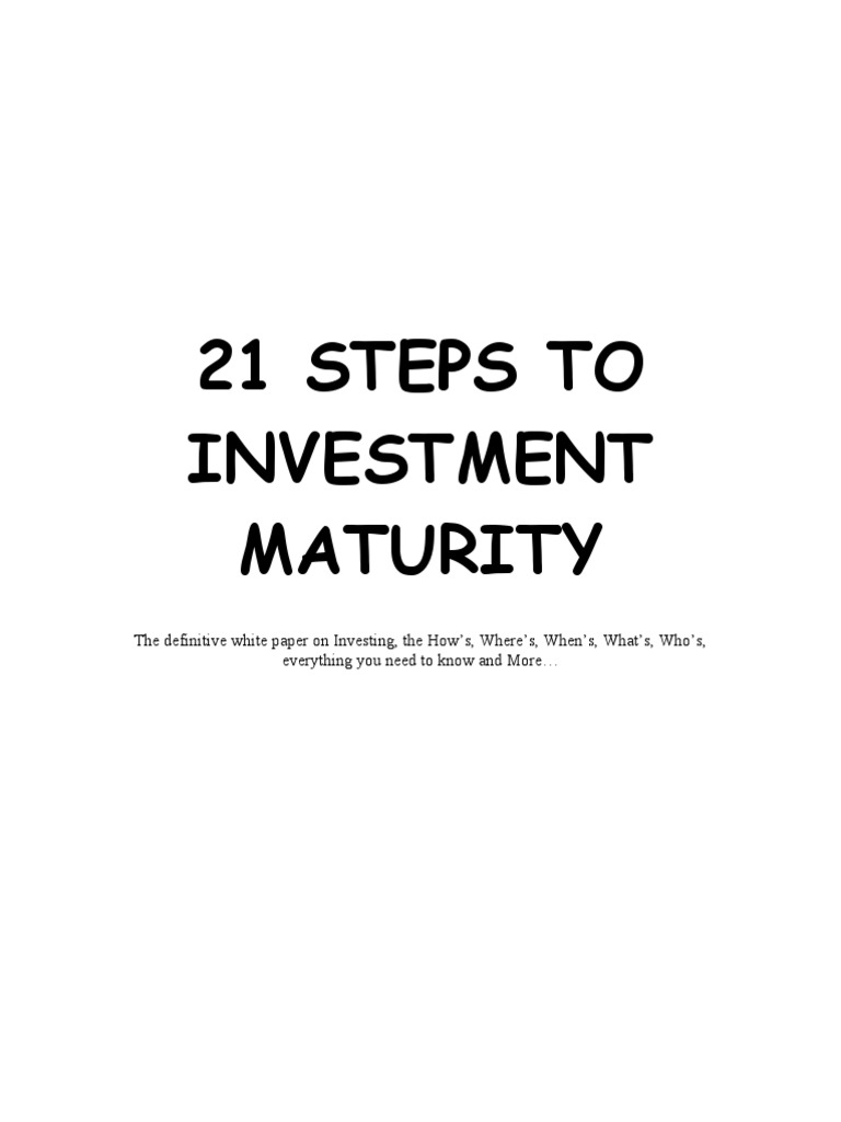 Investment Maturity Strategies | World Finance