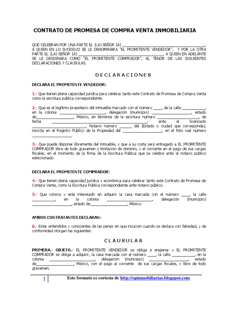 Modelo de Promesa de Venta | PDF | Propiedad | Derecho privado