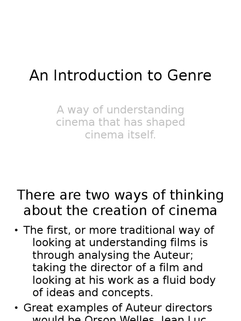 An Introduction To Genre | PDF