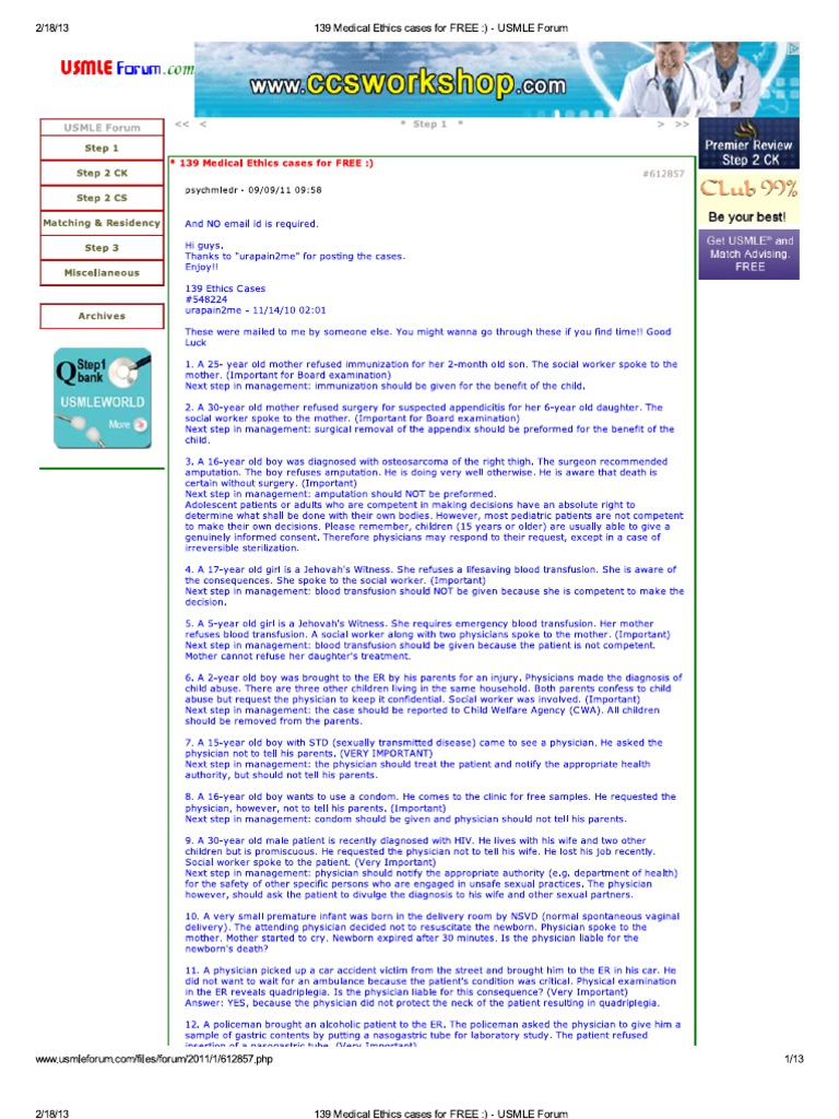 Medical Ethics | PDF