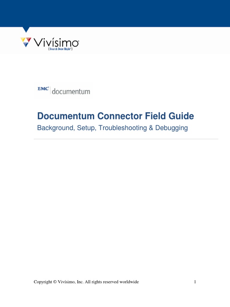 Documentum Connector Field Guide | PDF | Library (Computing) | Application Programming Interface