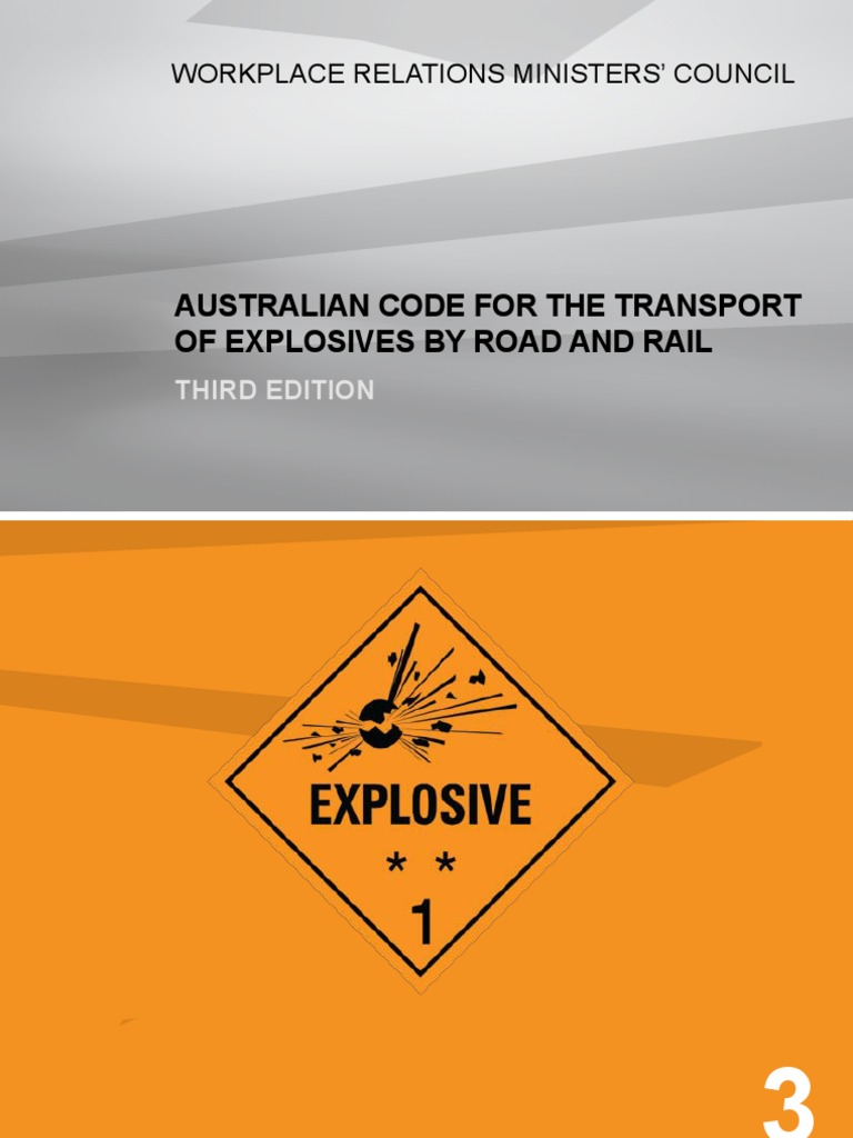 Australian Explosives Code - Transport PDF | PDF | Dangerous Goods ...