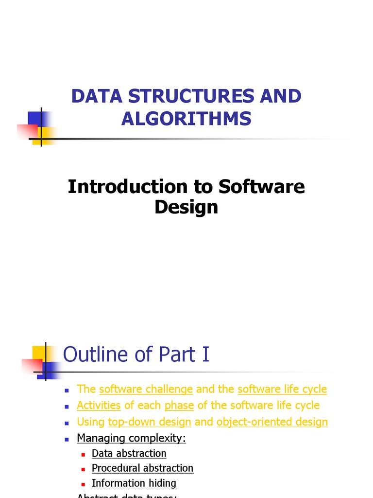 Data Structures and Algorithms: Introduction To Software Design | PDF | Unified Modeling ...