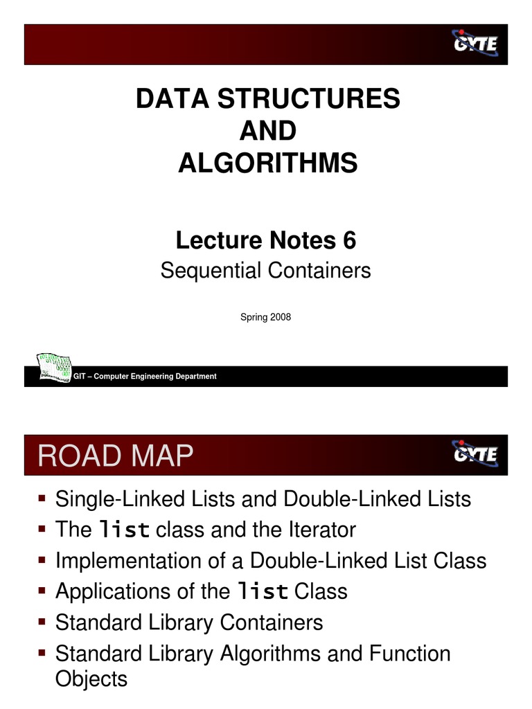 Data Structures AND Algorithms: Lecture Notes 6 | PDF | Array Data ...