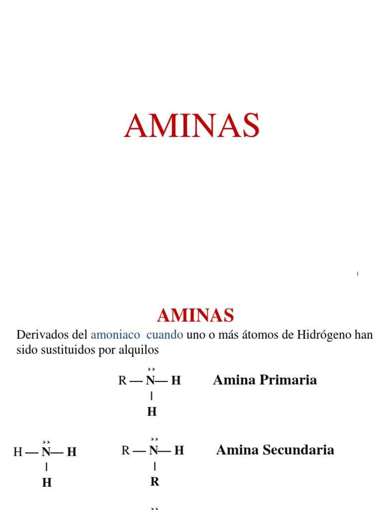 AMINAS | PDF | Amina | Hidrógeno