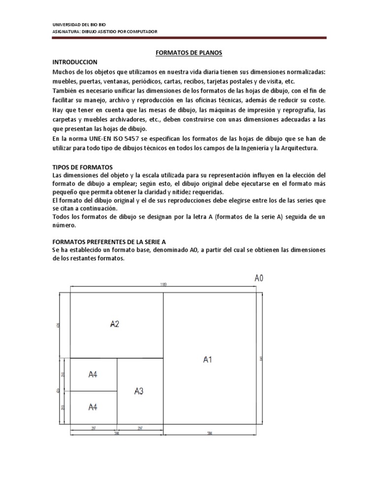 Formatos de Planos | PDF | Dibujo | Informática