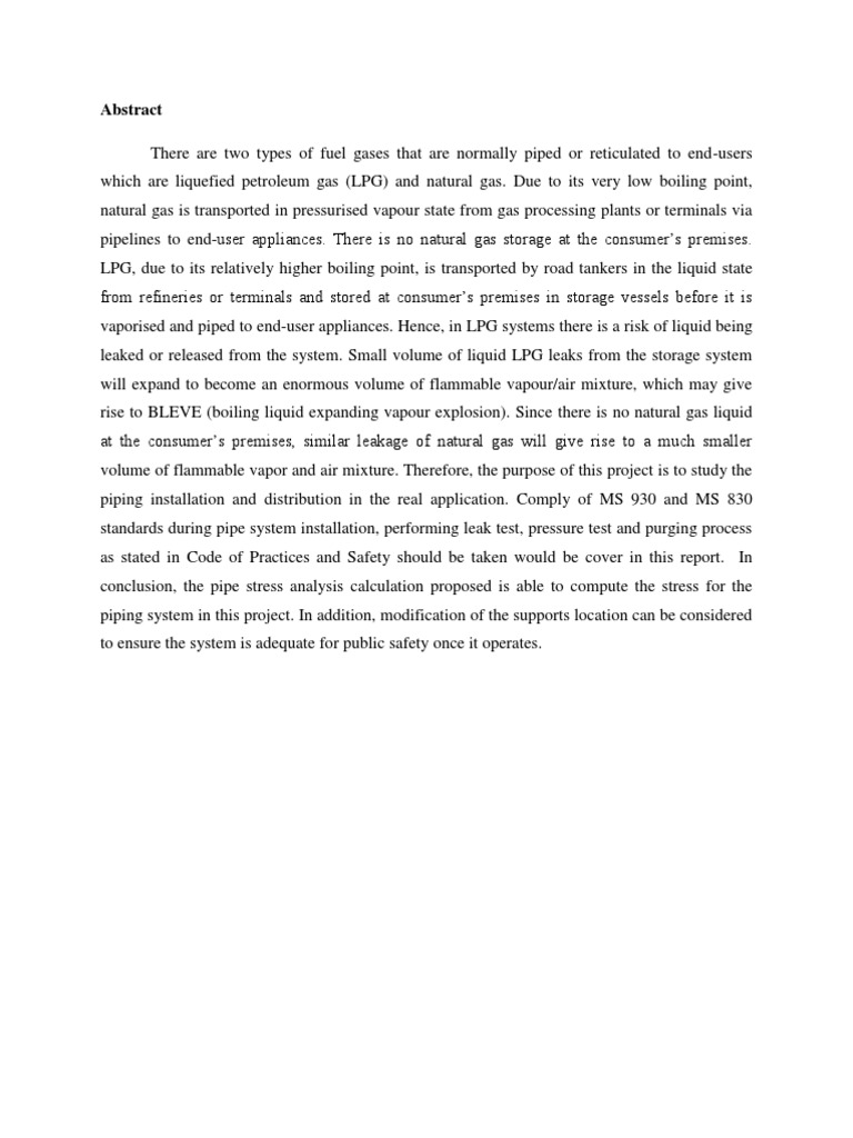 Gas Reticulation Project Group 8 | PDF | Liquefied Petroleum Gas ...