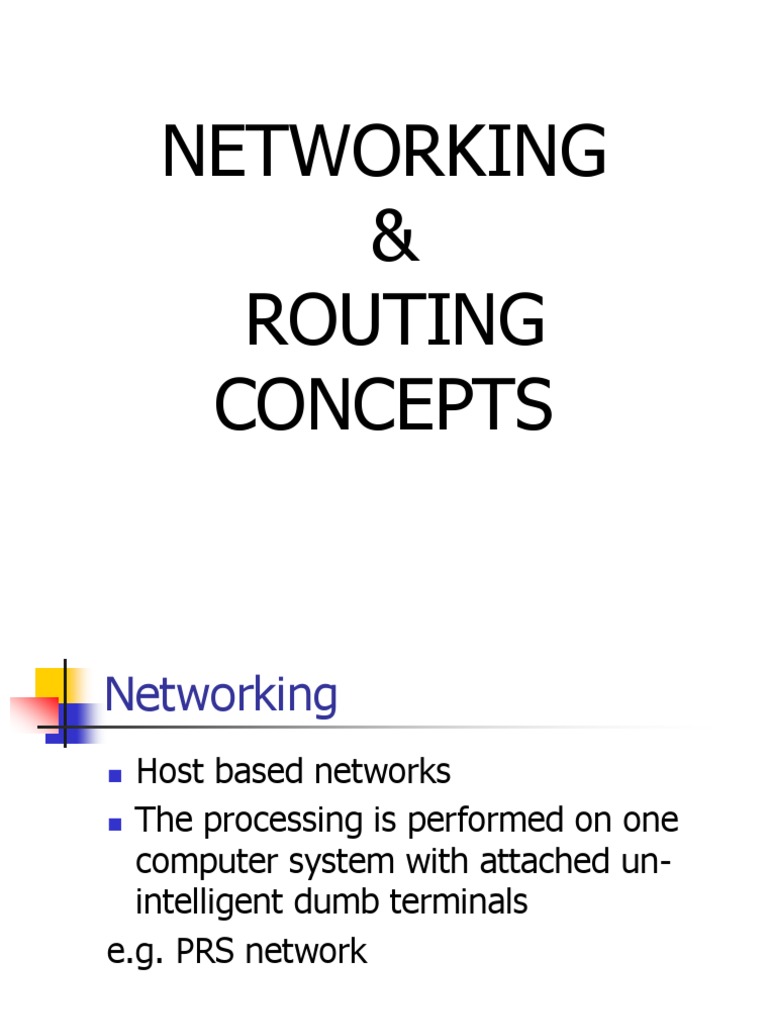 Network Basics | PDF | Routing | Computer Network