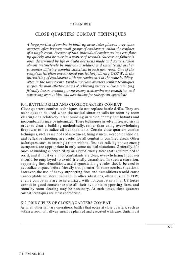 Close Combat Techniques | PDF | Artillery | Shotgun