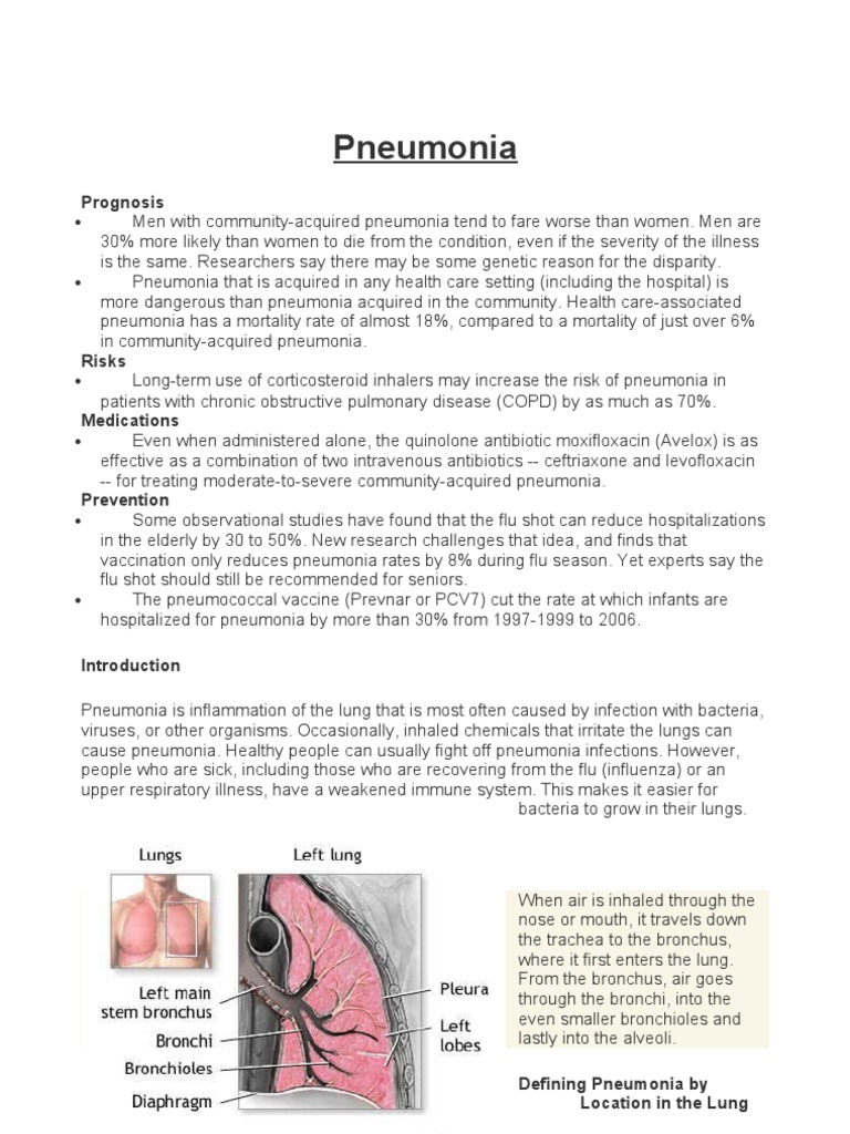 Pneumonia | PDF | Pneumonia | Bronchitis