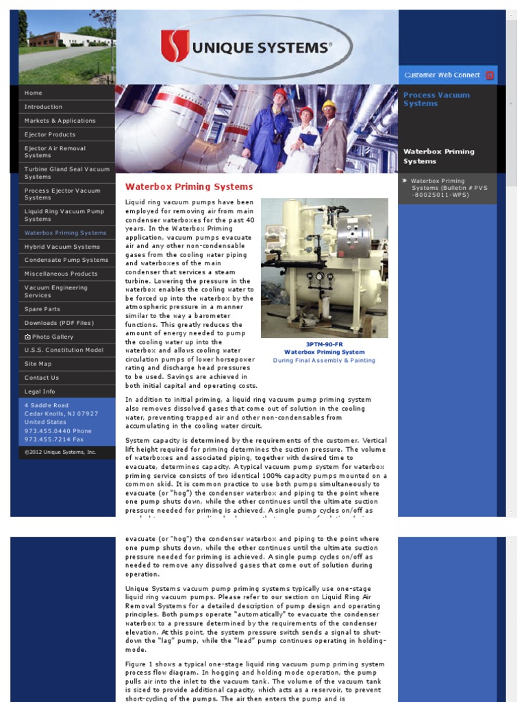 Waterbox Priming Systems PDF | PDF | Transparent Materials | Vacuum