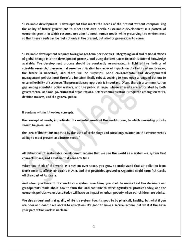 Understanding Sustainable Development Theory | PDF | Sustainability ...