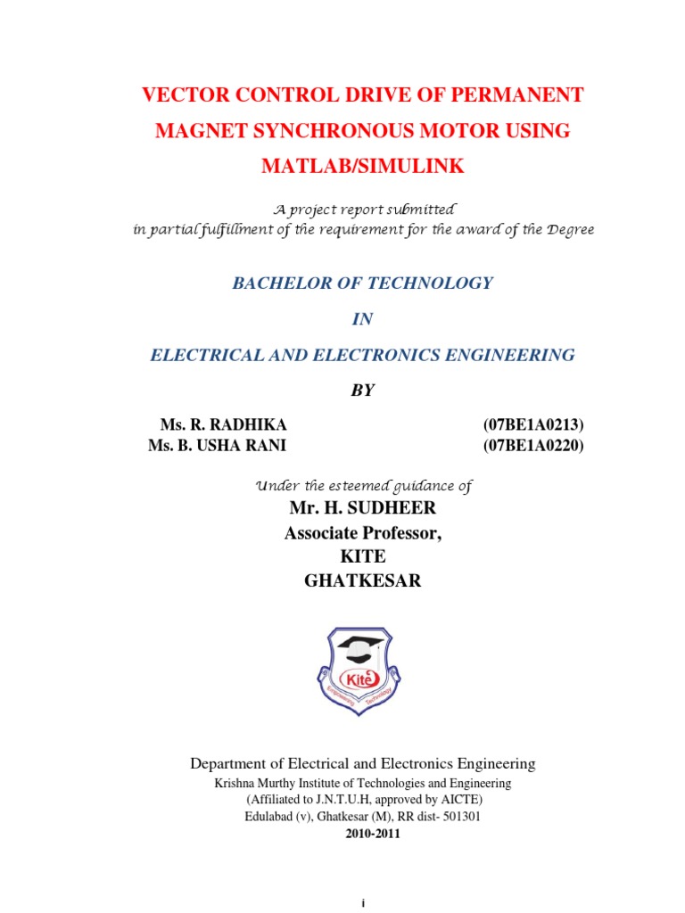 PMSM Motor Theory | PDF | Electric Motor | Force
