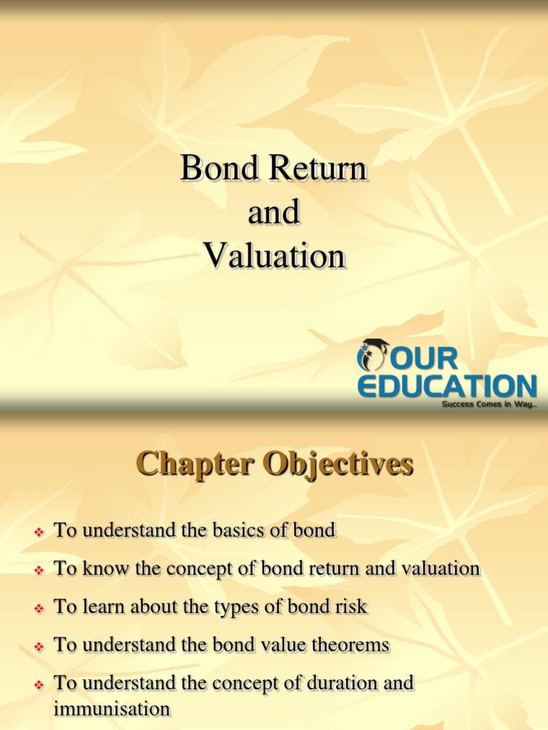 Bond Return and Valuation | PDF | Bond Duration | Bonds (Finance)