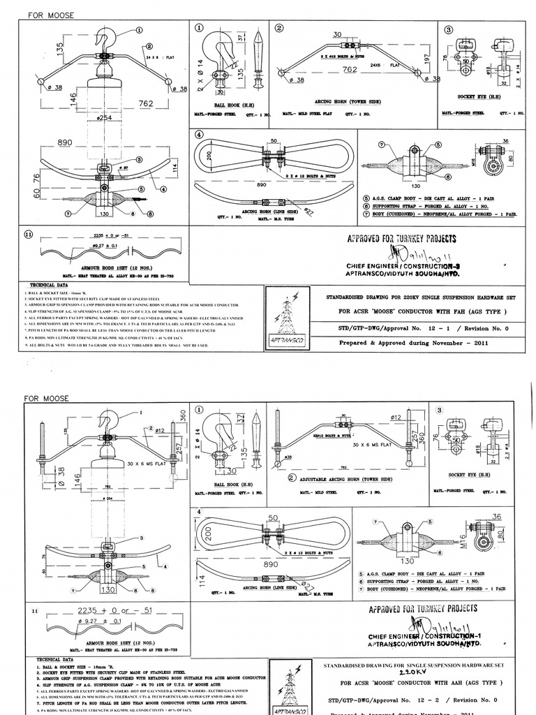 EHV Switchyard-Drawing of Hardwares | PDF | Foreign Language Studies
