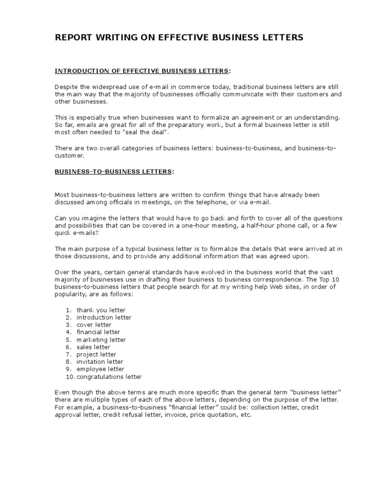 Effective Business Letter Writing Guide | PDF | Medicare (United States ...