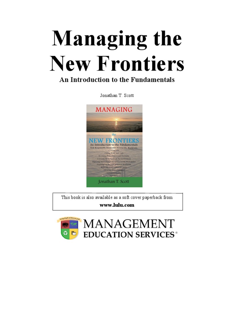 New Frontiers | PDF | Recycling | Motivation