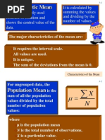 LECTURE 3A-MEASURES OF CENTRAL TENDENCY Ungrouped Data | PDF | Mean ...
