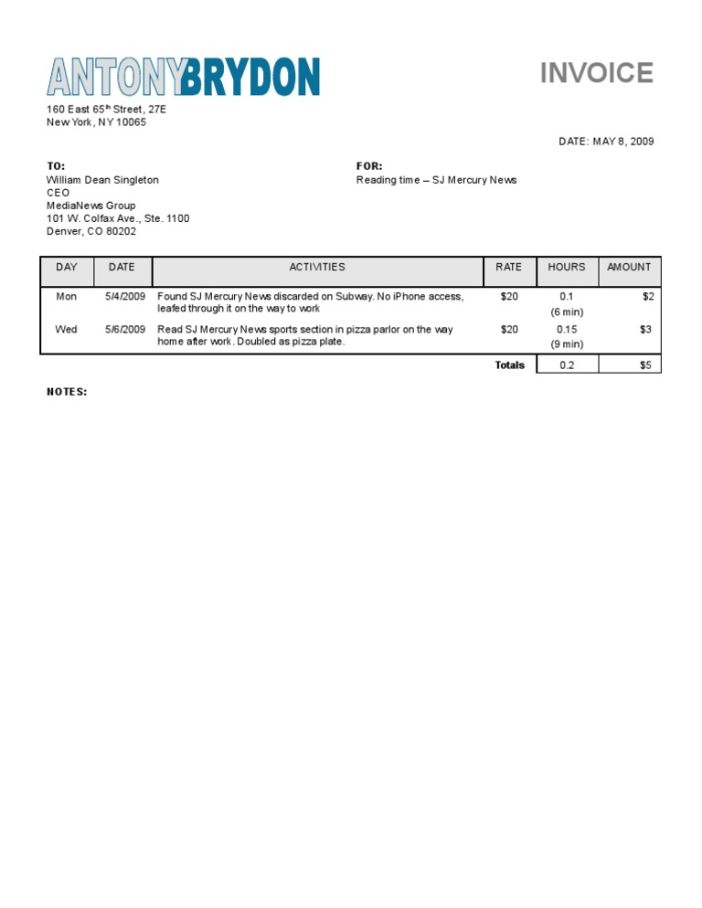 SJM Invoice | PDF