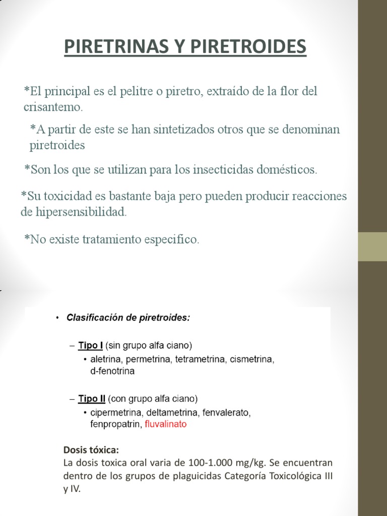 Piretroides y sus efectos tóxicos | PDF