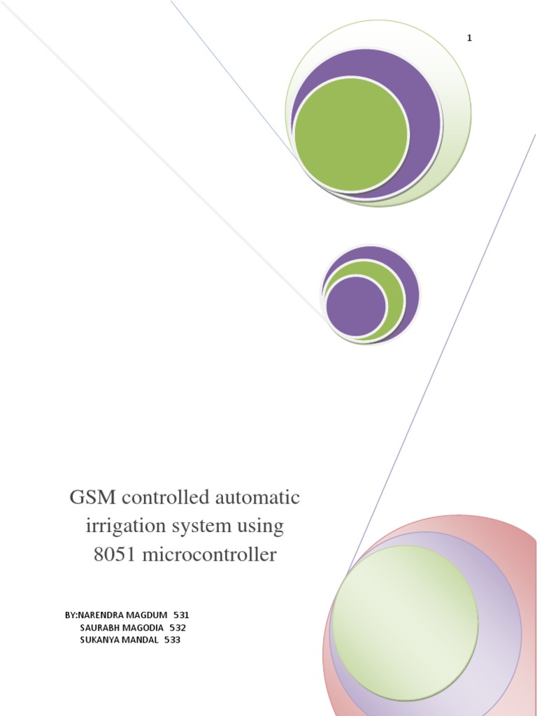 GSM Controlled Automatic Irrigation System Using 8051 Microcontroller ...