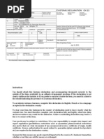 Customs Declaration Form Cn23 | PDF | Customs | Mail