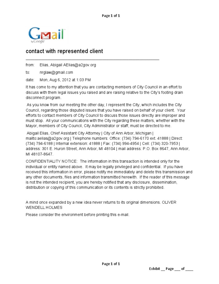 Ae Im No Contact Letter | PDF