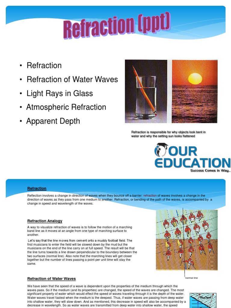Refraction | PDF | Refraction | Waves