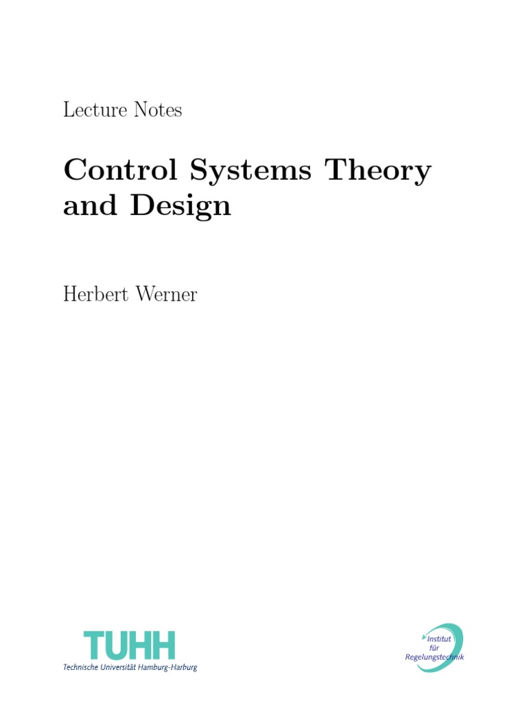 Control System Theory and Design | PDF | Eigenvalues And Eigenvectors | Control Theory