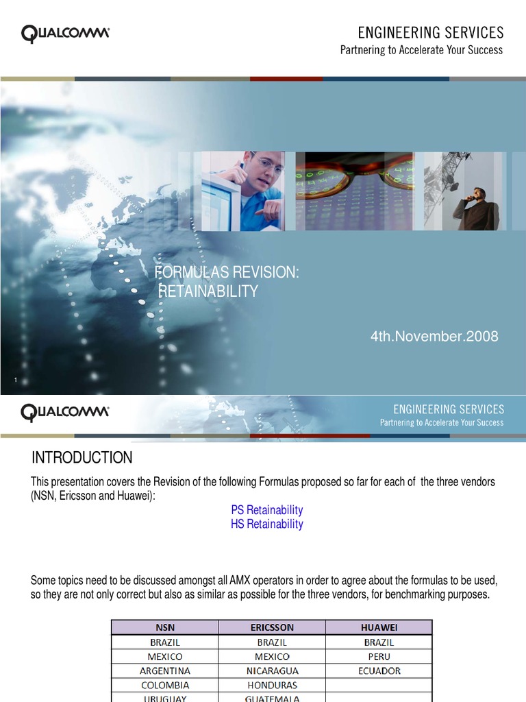 Retainability Formulas v2 | PDF | High Speed Packet Access | Mobile ...