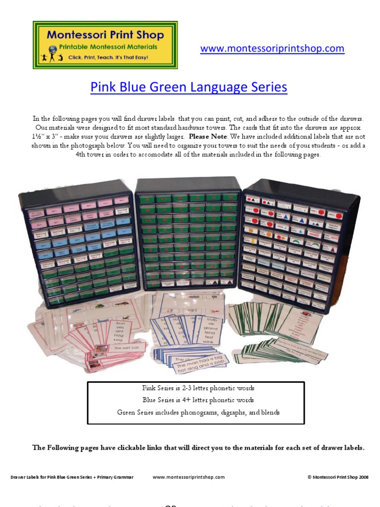 Pink Blue Green Language Tower Labels | PDF | Grammatical Gender ...