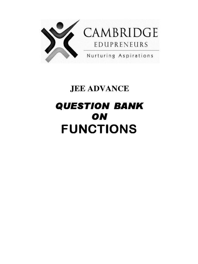 Functions Objective Question Bank | PDF | Function (Mathematics) | Mathematical Objects