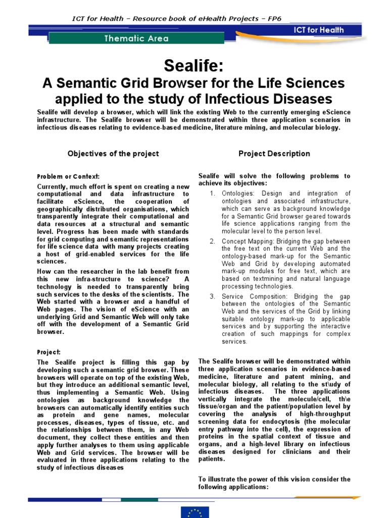 Sea Life Leaflet | PDF | Semantic Web | Ontology (Information Science)